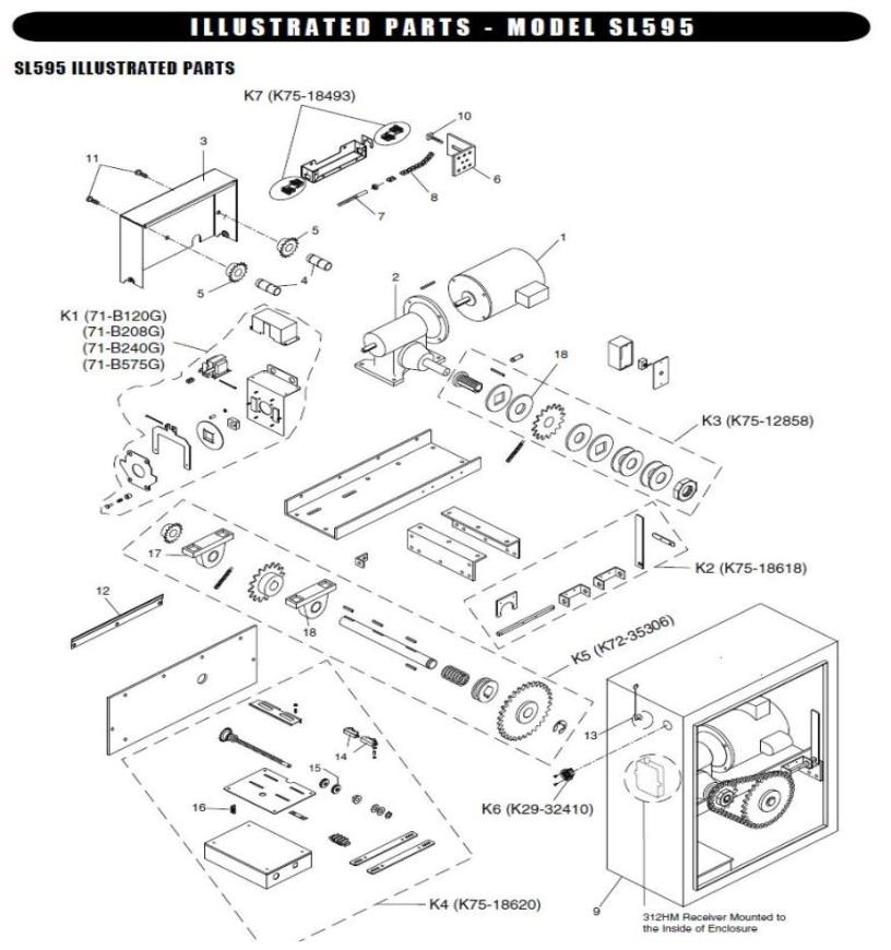 Liftmaster Parts SL595 Part Liftmaster Parts